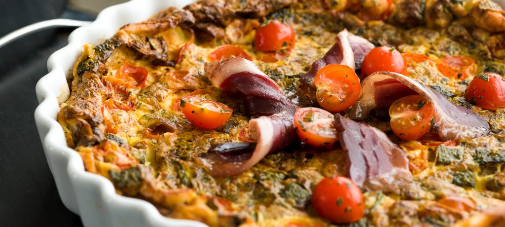 Recette Vegetable and Smoked Duck Clafoutis - Sublim'
